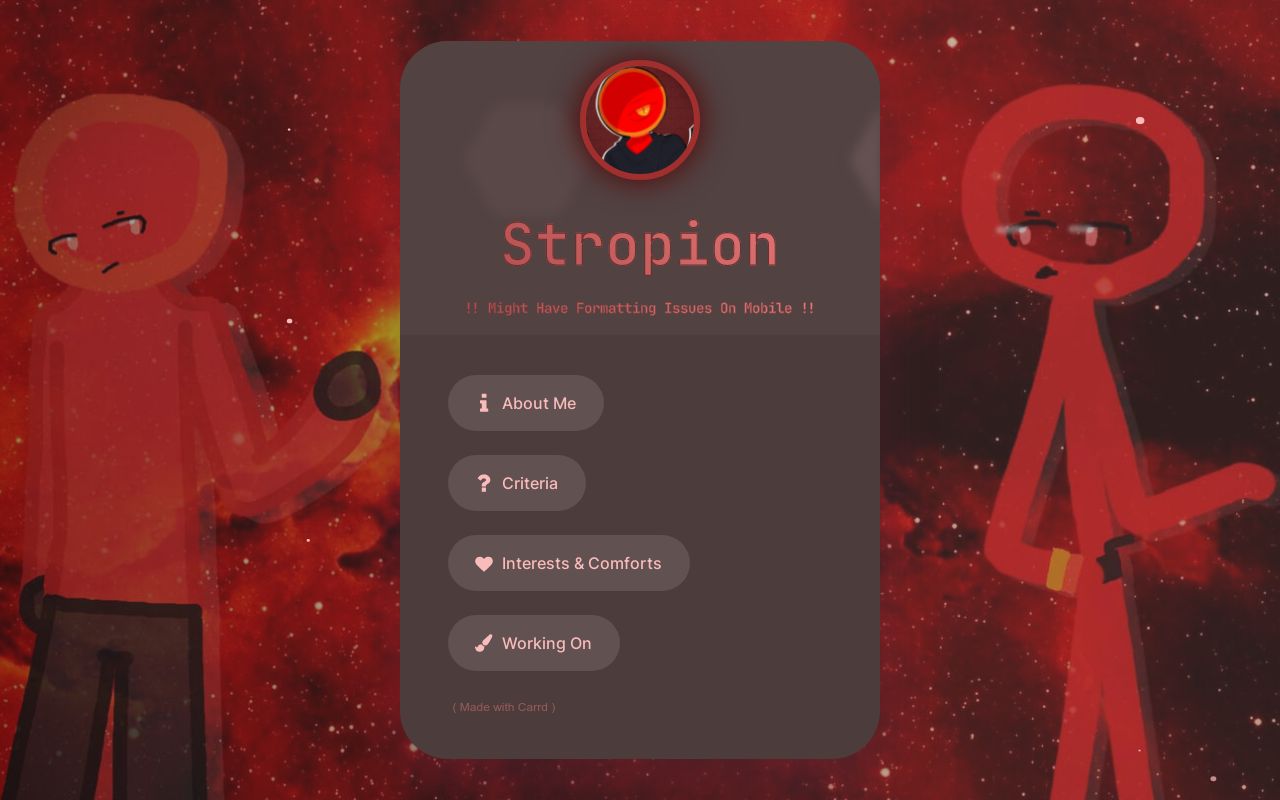 Stropion's Carrd